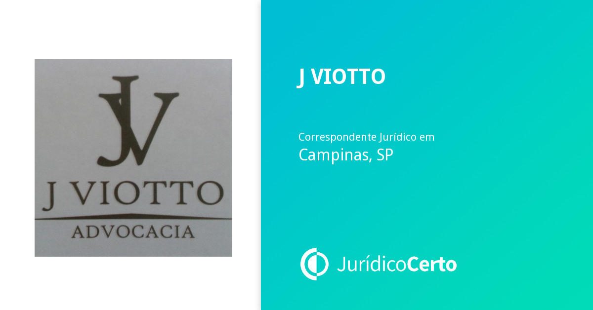 J Viotto, Bacharel em Direito e Correspondente Jurídico em Campinas, SP ...