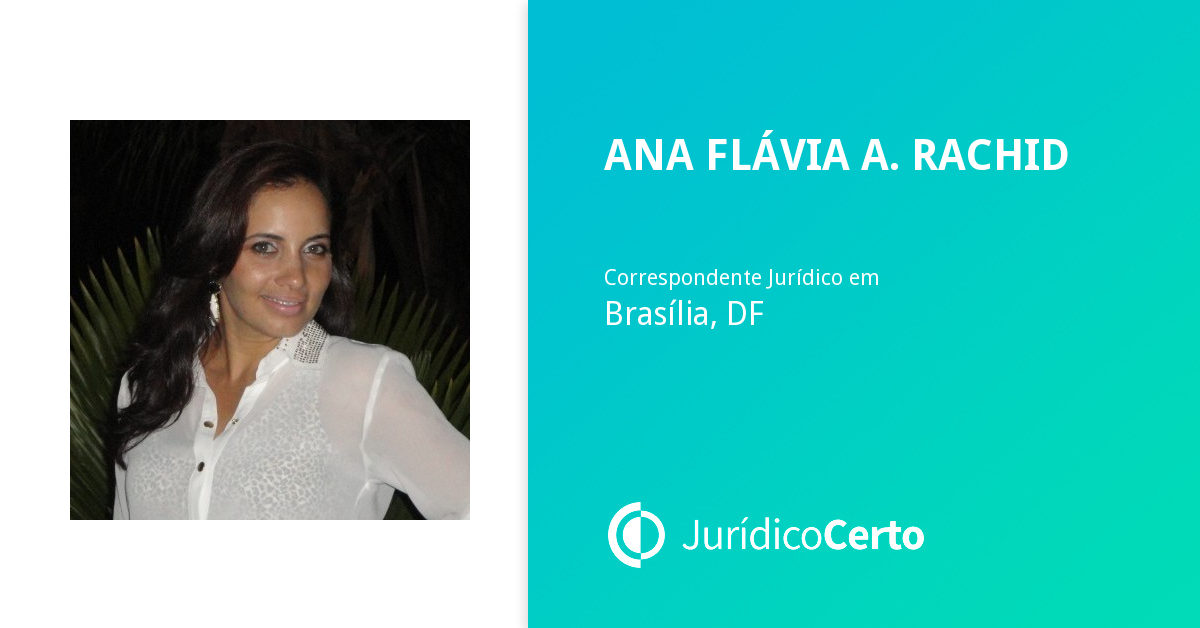 Ana Flávia A. Rachid, Bacharel em Direito e Correspondente Jurídico em ...
