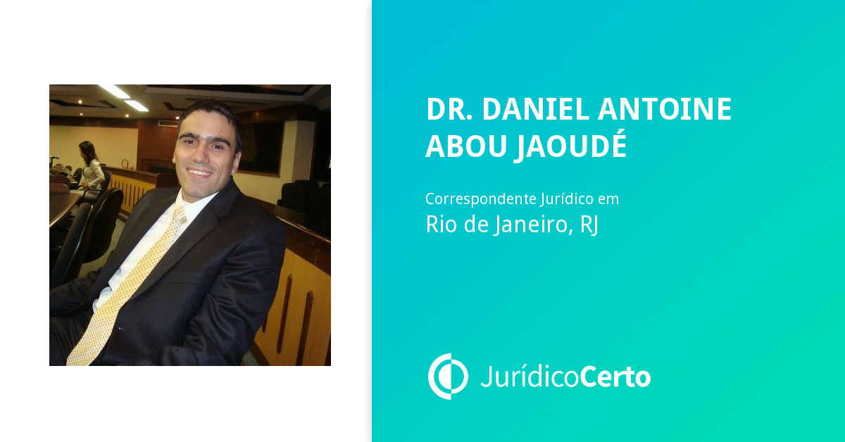 Dr. Daniel Antoine Abou Jaoudé, Bacharel em Direito e Correspondente ...