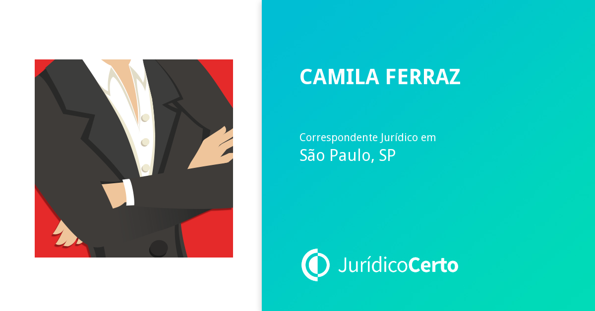Camila Ferraz, Estudante de Direito e Correspondente Jurídico em São Paulo, SP | Jurídico Certo