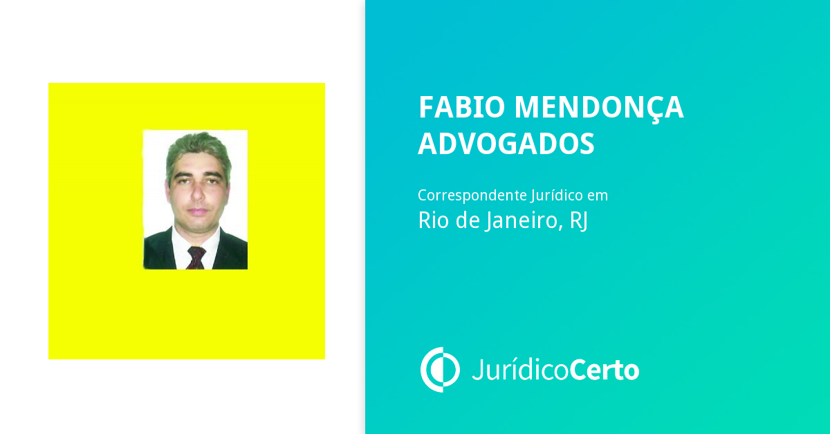 Fabio Mendonça Advogados, Bacharel em Direito e Correspondente Jurídico ...