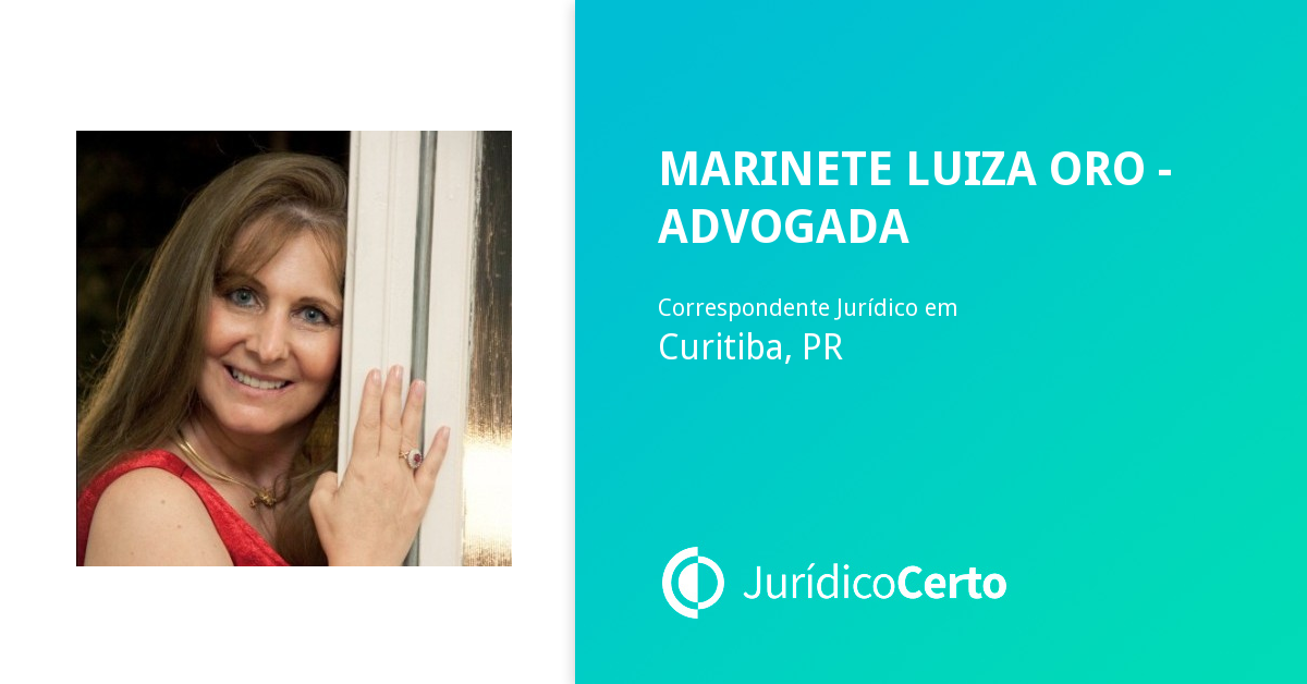 Marinete Luiza Oro - Advogada, Bacharel em Direito e Correspondente ...