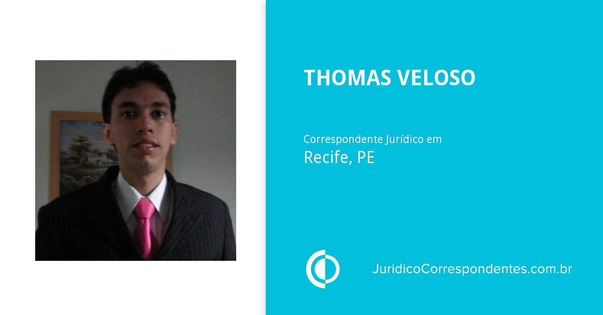 Thomas Veloso, Estudante de Direito e Correspondente Jurídico em Recife ...