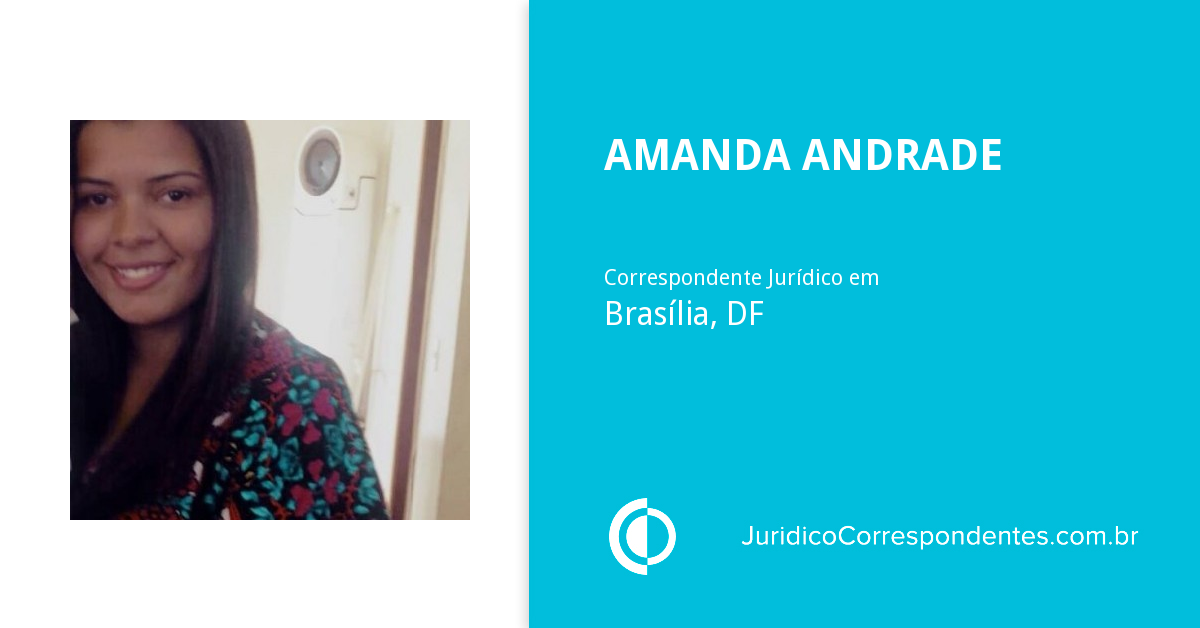 Amanda Andrade, Bacharel em Direito e Correspondente Jurídico em Brasília, DF | Jurídico Certo